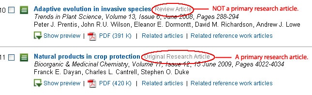Primary Literature Identification Sciences Drew University Library primary-literature-identification-sciences-drew-university-library